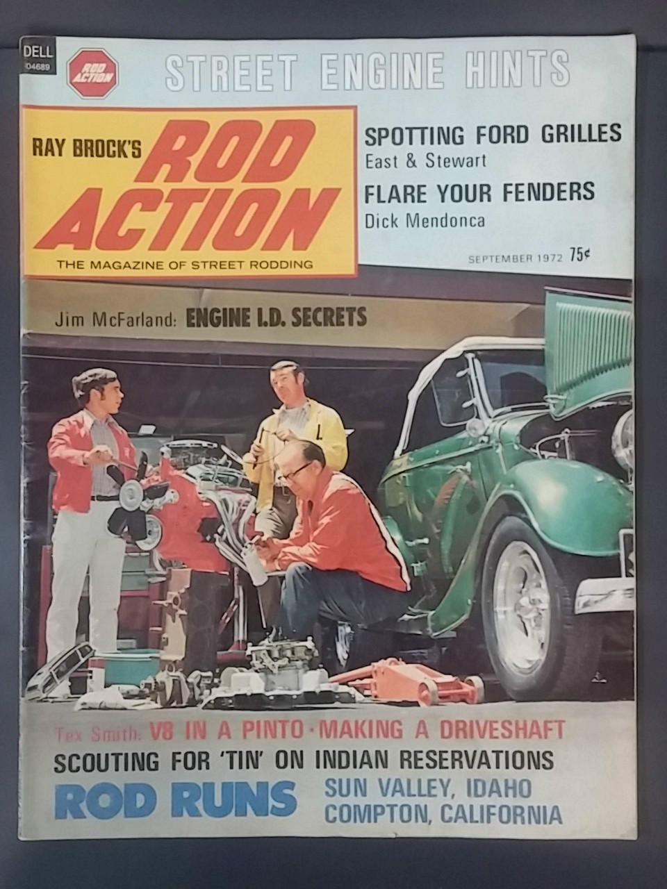 1972 SEPTEMBER ROD ACTION MAGAZINE FORD CHEVY MUSTANG CAMARO JIM ...