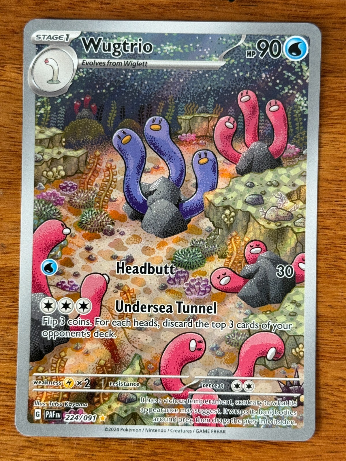 Wugtrio | 224/091 | Paldean Fates | FULL ART | MINT | Pokemon Card | eBay