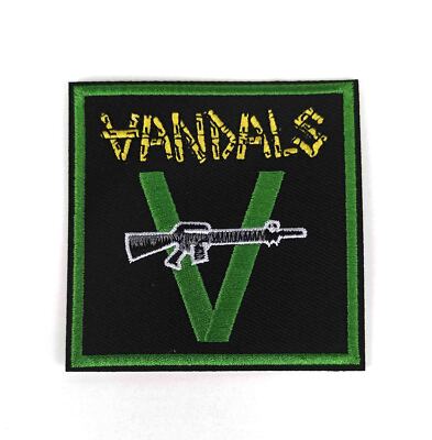 The Vandals Rifle Logo Iron On Sew On Embroidered Patch 2797 | eBay