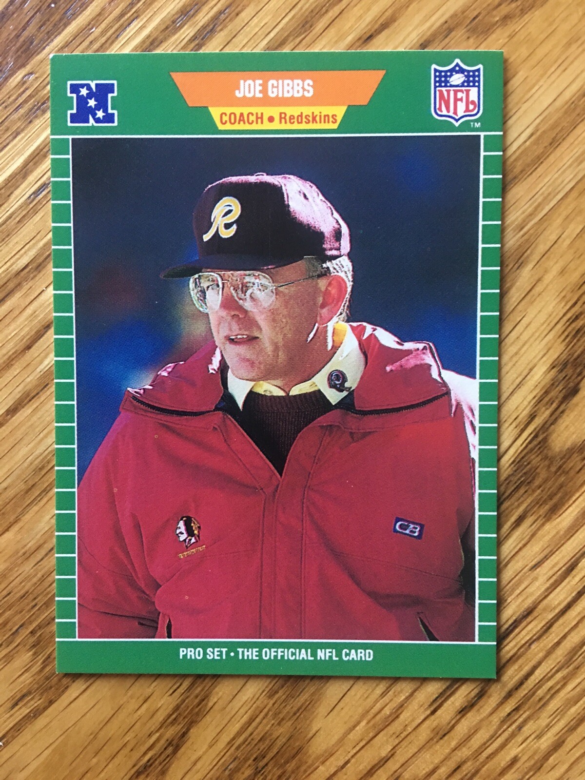Joe Gibbs 1989 Pro Set Card #440, Washington Redskins | eBay