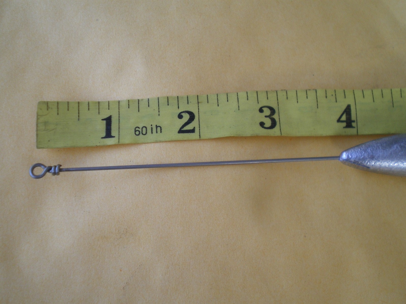 12 PCS STRAIGHT DOWN BOTTOM BOUNCER SINKER 3,2.5,2 OZ. S.S. WIRE ...