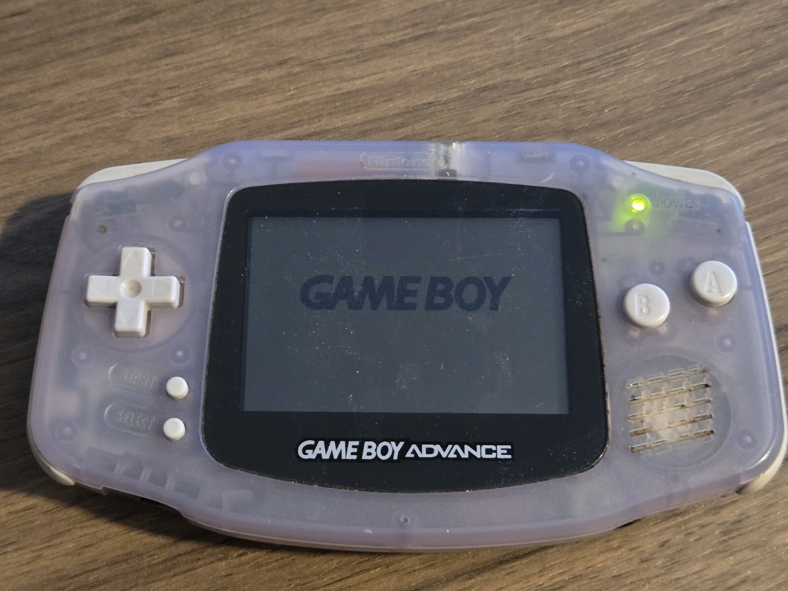 Nintendo Game Boy Advance GBA Clear Glacier Handheld System *See ...