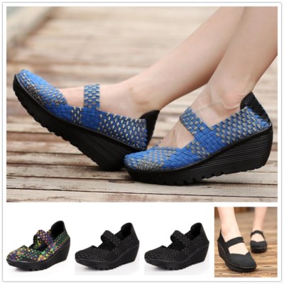 Women Shape Ups Walking Fitness Toning Shoes Platform Wedge Creeper ...