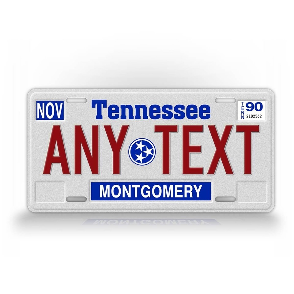Personalized Tennessee 1990's Tri Star License Plate 6x12 Custom ...
