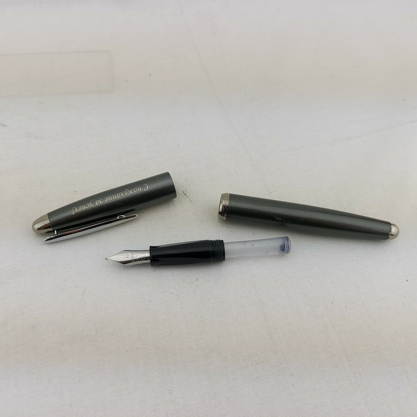 INOXCROM Fountain Pen All Metal Grey Metallic Color #2667 | eBay