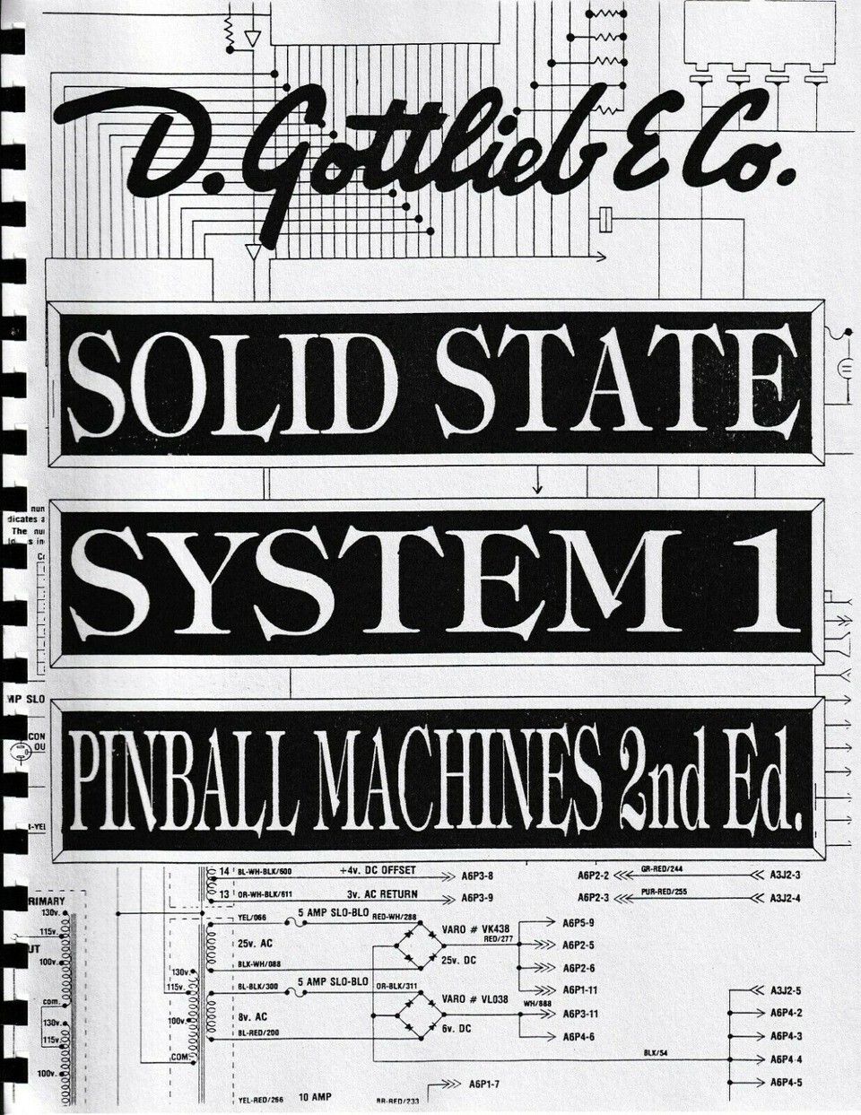 1978 DRAGON GOTTLIEB SERVICE PINBALL MACHINE MANUAL-GOES BEYOND GAME ...