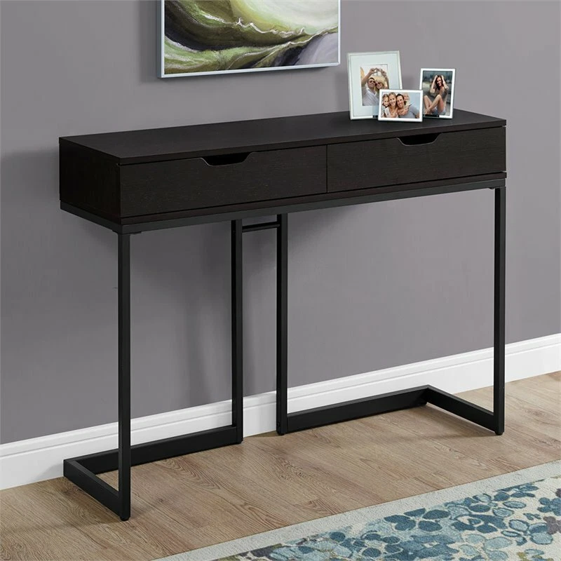 Monarch Sofa Console Table With Mirrored Finish And 2 Drawers | Cabinets Matttroy