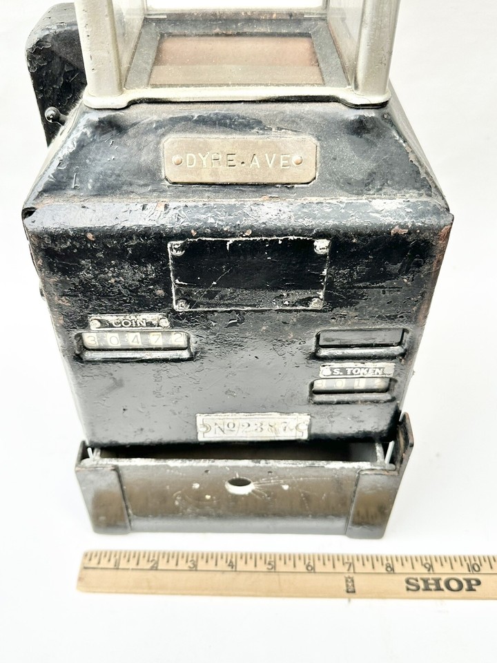 Antique Fare Box Bus Trolley Street Car Coin/token/Ticket Machine ...