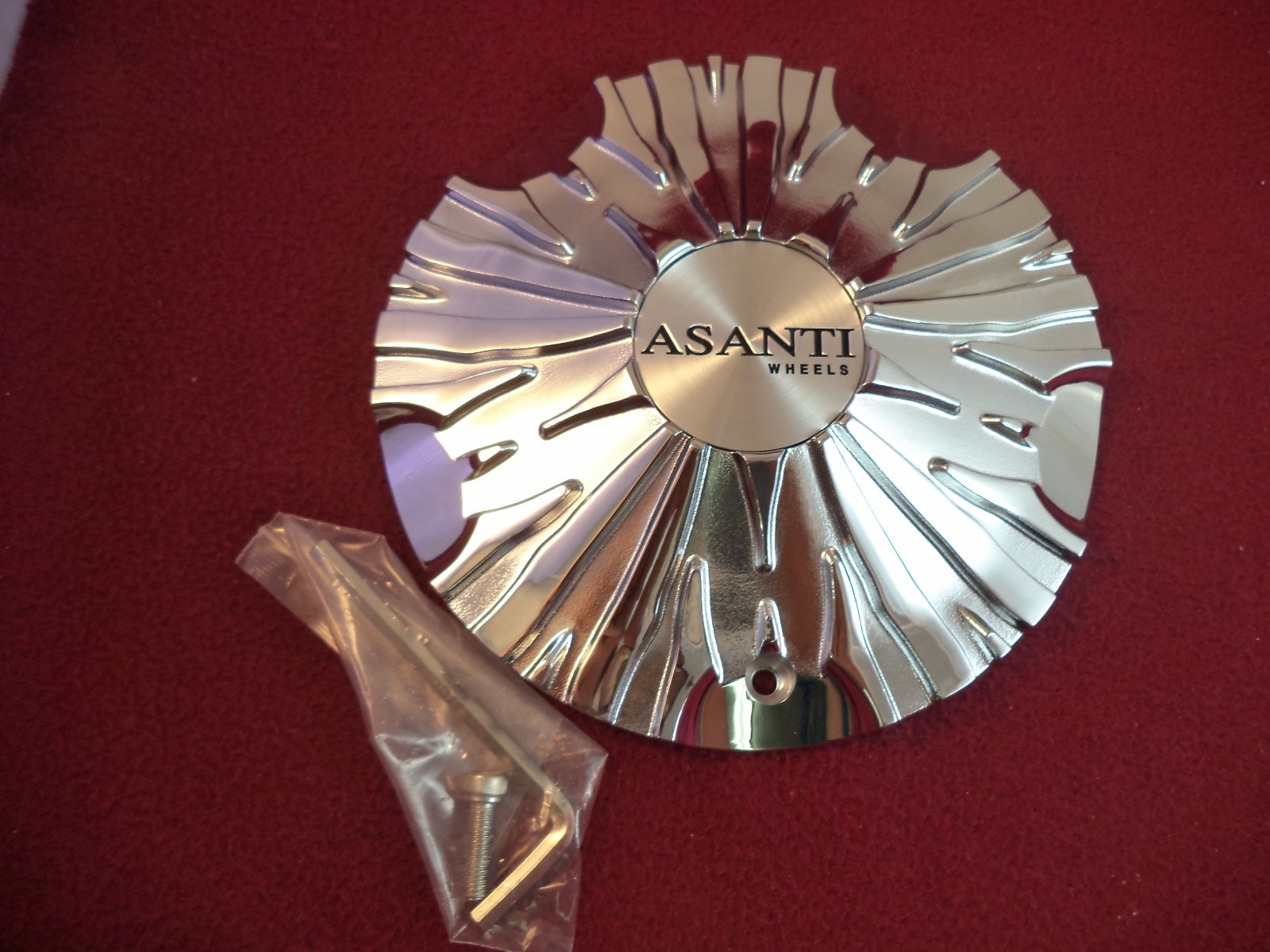 Asanti Wheels Chrome Custom Wheel Center Cap # ZEBRA MS-CAP-L095 (1 CAP ...