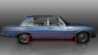 For Mercedes W108 Rocker Panel Mouldings Right and Left 2 PCS | eBay
