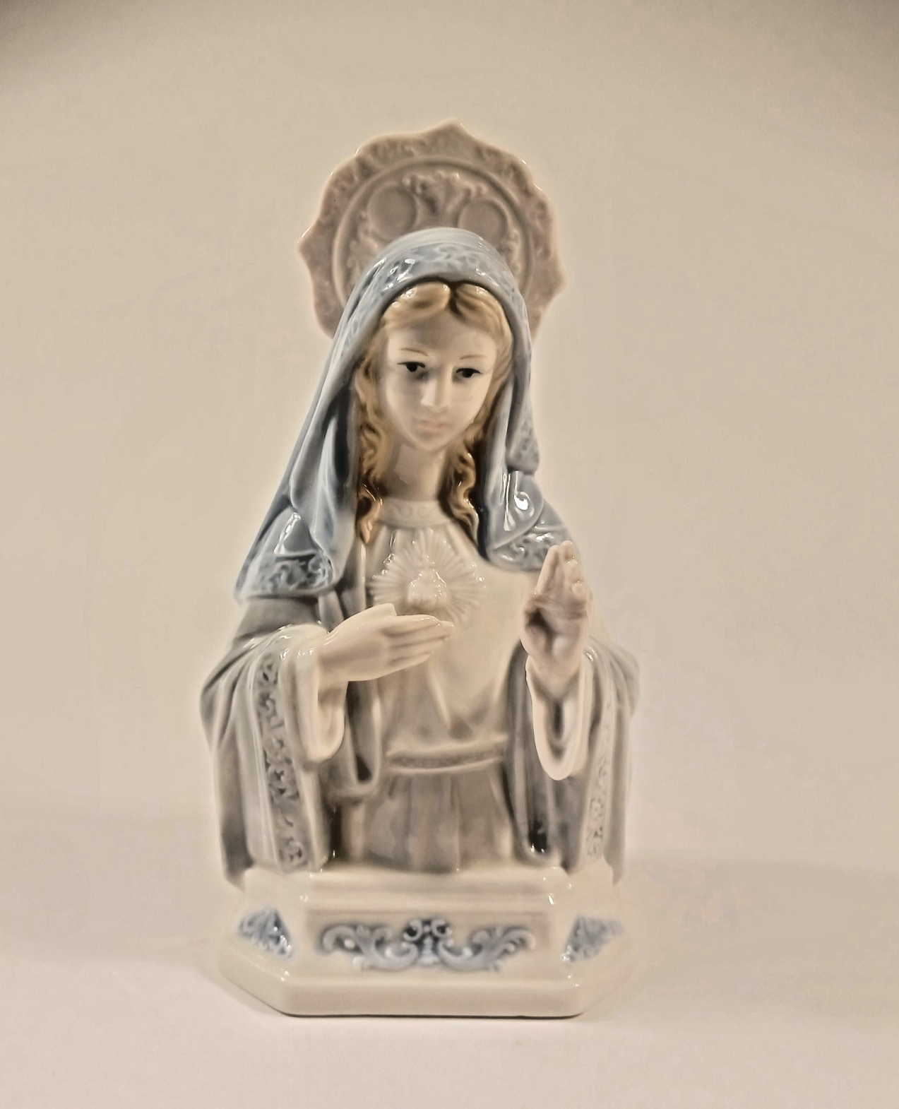 Vintage Religious Porcelain Ceramic "Immaculate Heart of Mary" Statue ...