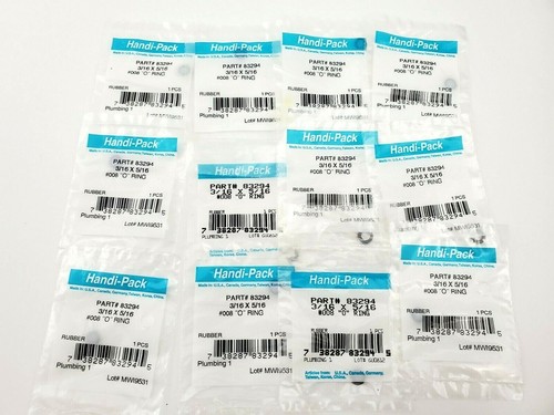 Lot of 12 Handi-Pack 83294 3/16" x 5/16" #008 O Rings | eBay Australia