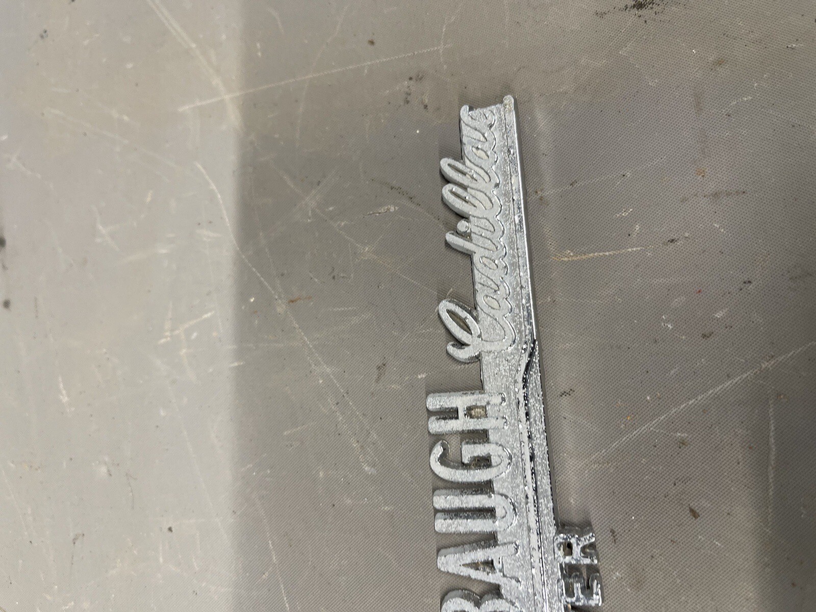 Vintage Car Dealer Emblem Nameplate Trim Rickenbaugh Cadillac Denver ...