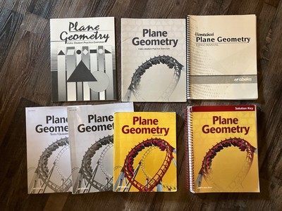 Abeka Plane Geometry - 2nd Edition Text, quiz/test book, keys | eBay