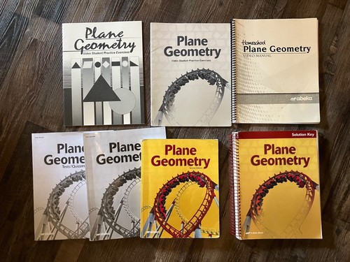 Abeka Plane Geometry - 2nd Edition Text, quiz/test book, keys | eBay