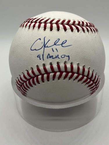 Chuck Knoblauch 91 AL ROY Minnesota Twins Signed Autograph OMLB ...