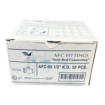 TYCO AFC FITTINGS AFC-50 1/2" K.O. NEW/UNUSED SURPLUS BOX 50pcs | eBay