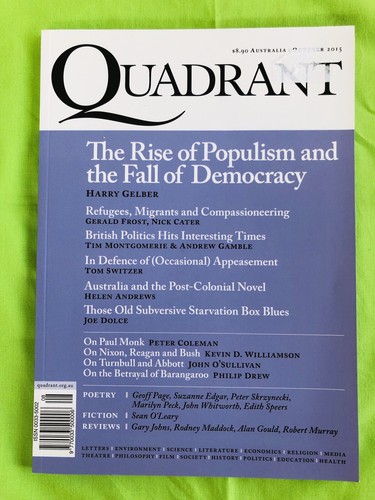 Quadrant: Magazine: October 2015. LIKE NEW. | eBay Australia