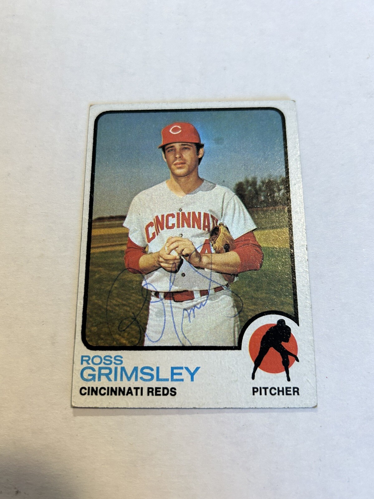 1973 TOPPS ROSS GRIMSLEY #357 SIGNED AUTO CINCINNATI REDS | eBay