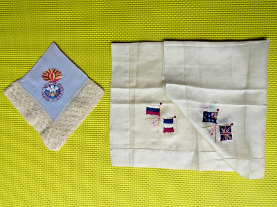 World War I Silk Handkerchiefs, Rare Antiques. | eBay