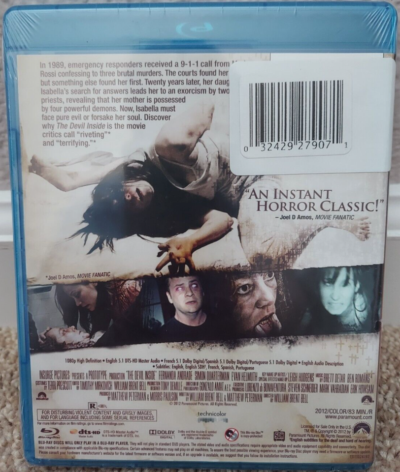 The Devil Inside (Blu-ray Disc, 2012) Inspired by True Events 32429114877| eBay