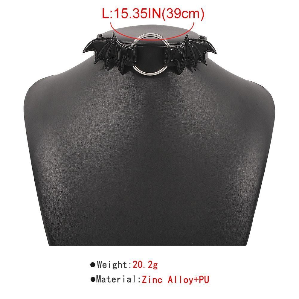 Gothic Leather Choker Punk Collar Jewelry Fashion Necklace Women Girls ...