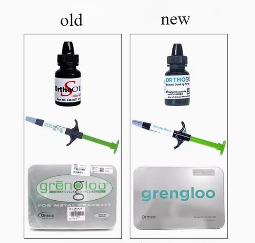 Dental Ormco Grengloo Two-way Color Change Green Orthodontic Adhesive ...