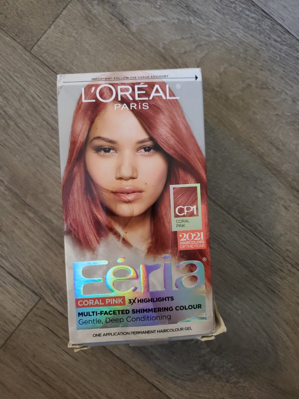 L'oreal Feria Hair Color Dye Coral Pink Level 3 Permanent Shimmering ...