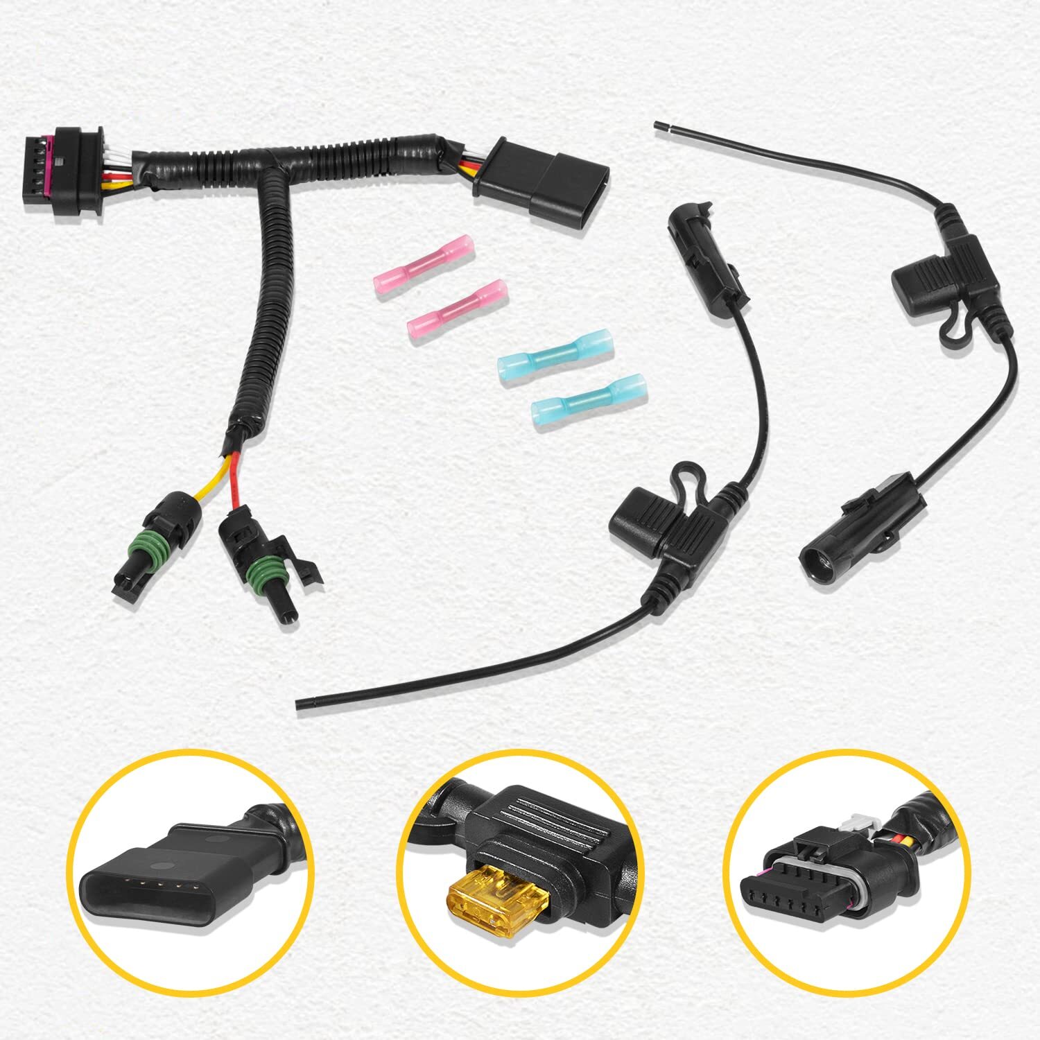 Daytime Running Light DRL Adapter Wiring Harness for Wrangler JL ...