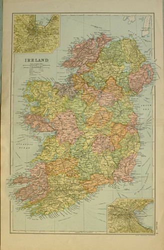 1922 MAP IRELAND DONEGAL CONNAUGHT DOWN DUBLIN CORK MUNSTER KERRY ...