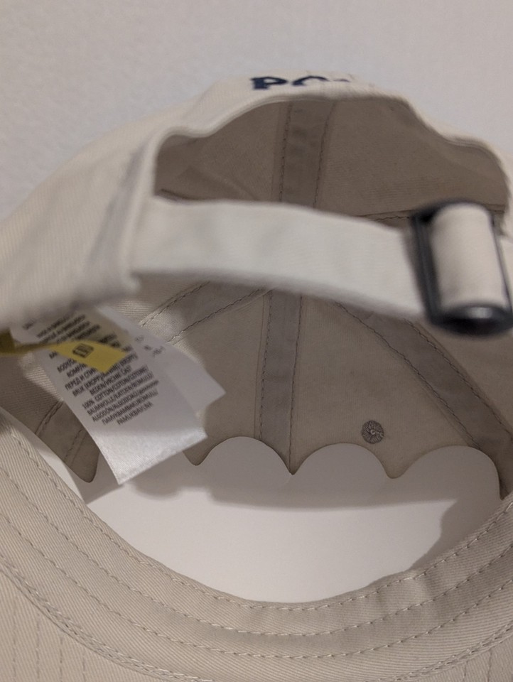 Ralph Lauren Polo Classic Baseball Cap Cream Unisex Adjustable Strap ...