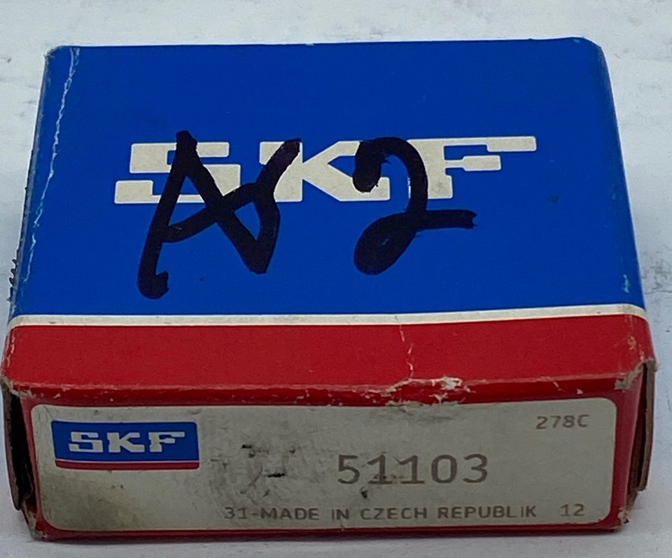 SKF 51103 Single Direction Thrust Ball Bearing, 17mm Bore 9mm Width | eBay