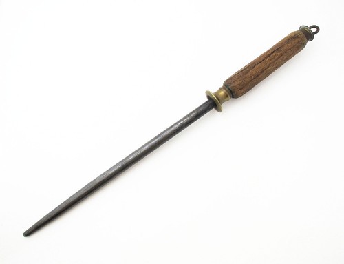 Antique English Edwardian SHEFFIELD Knife Sharpening Rod Honing Steel ...