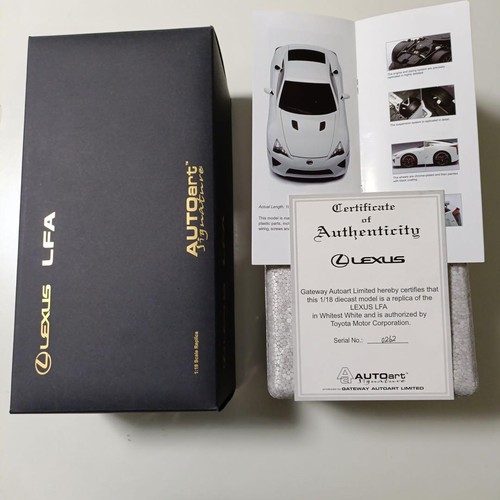Lexus LFA 1/18 Diecast Model Car With Certificate Collectible Detailed ...