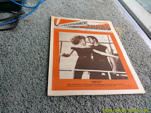 ENTERTAINMENT TODAY: June 16, 1978. GREASE w/ Olivia Newton-John ...