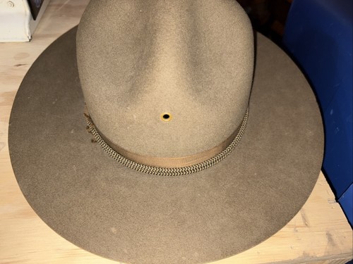 Early WW II U.S. Cavalry Campaign Hat Fort Knox Military Store 21/22 ...