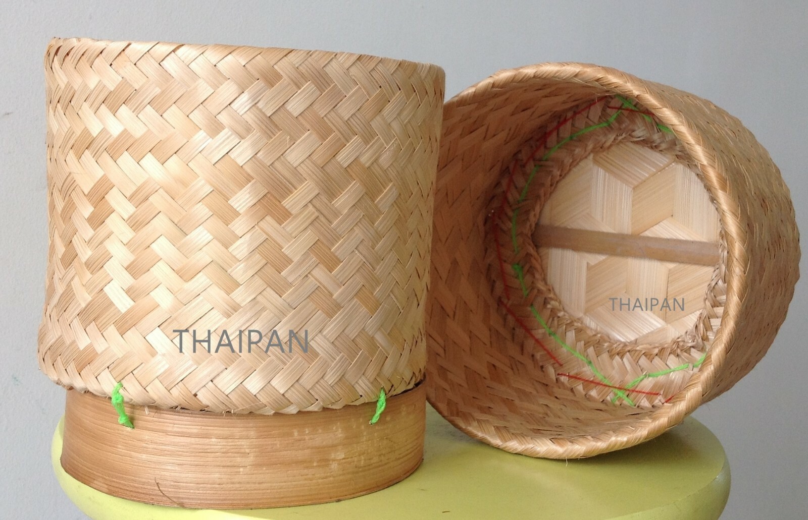 Thai Lao Sticky Rice Cooker Steamer BamBoo Basket Pot Kitchen Food Menu ...