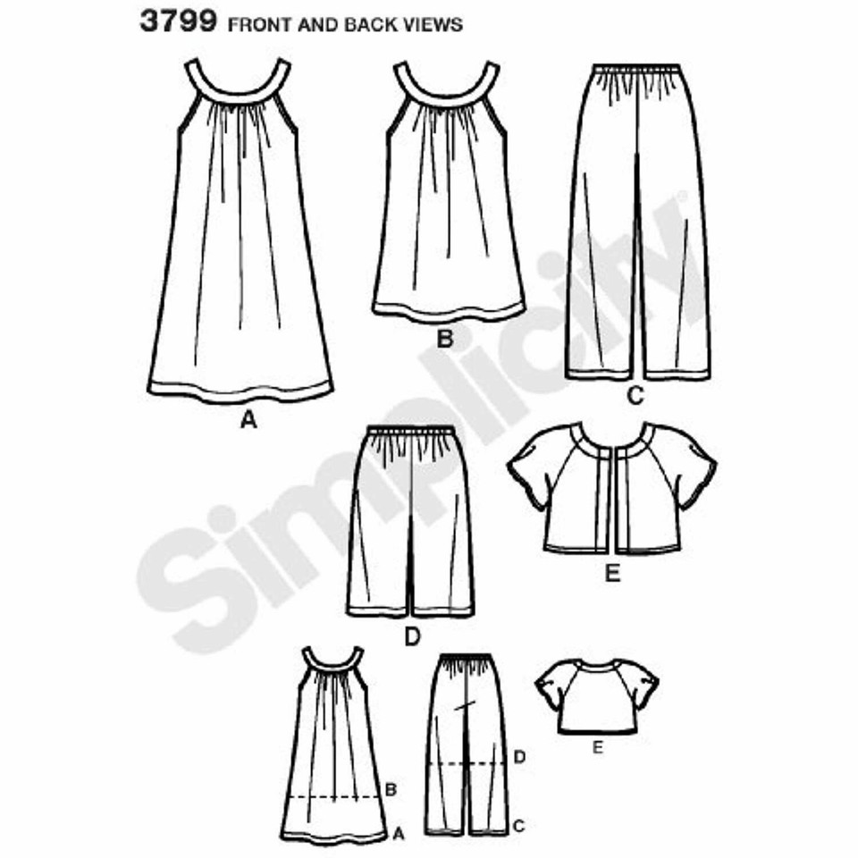 WOMENS UNCUT SIMPLICITY 3799 SEWING PATTERN JACKET TUNIC TOP PANTS SIZE ...