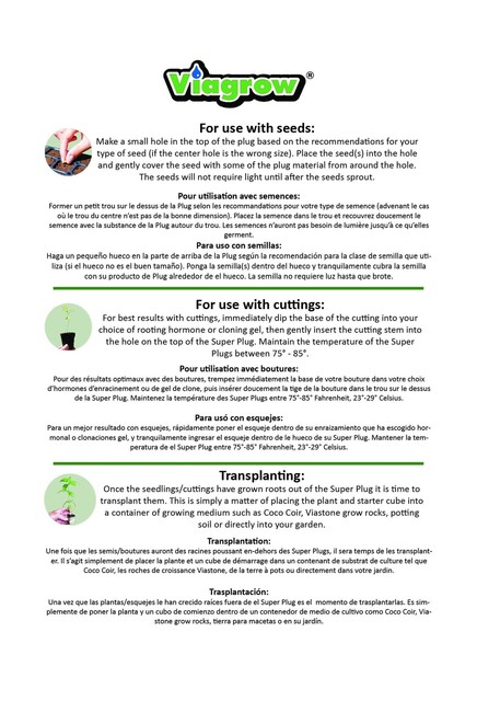 Viagrow VSSP100 Super 100 Organic Plugs Seed Starters for sale online ...