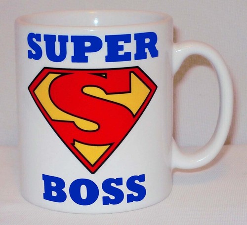 Super Boss Mug Can Be Personalised Funny Work Office Manager Supervisor ...