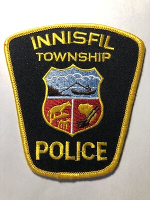 Innisfil Township Ontario Police Patch ~ Canada ~ RARE Yellow Trim | eBay