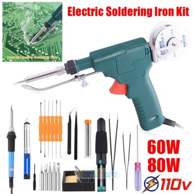 Automatic Solder Gun Kit 60W/80W Auto Feed Hand-held Welding Tool w ...