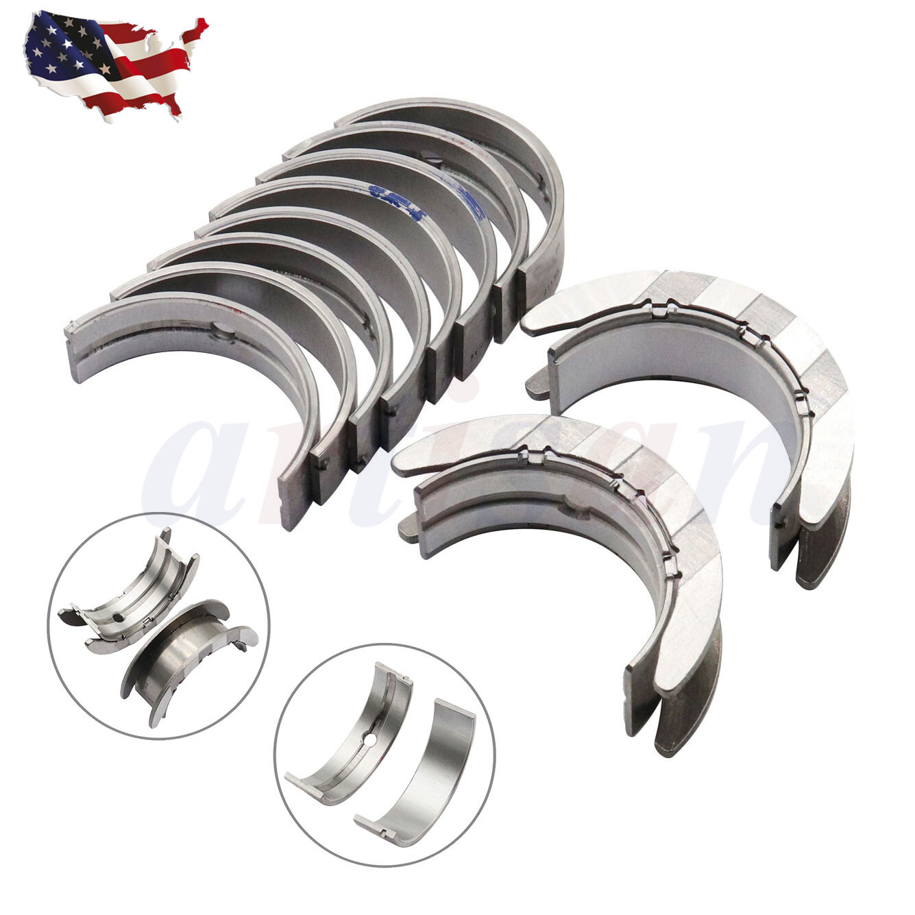 Crankshaft Main Guide Bearing Shell Set Fits BMW 328i 420i F30 E84 F25 ...