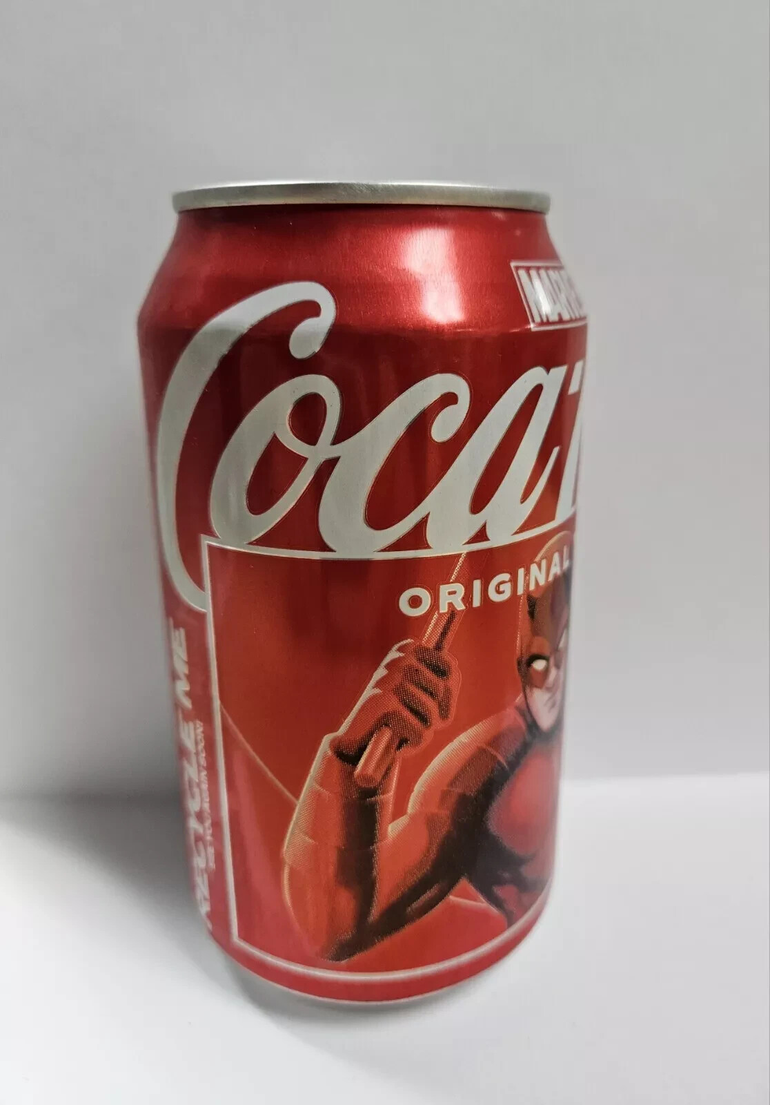ORIGINAL NEW COKE - COCA COLA CAN 2024 Marvel EDITION Dare Devil bottom ...