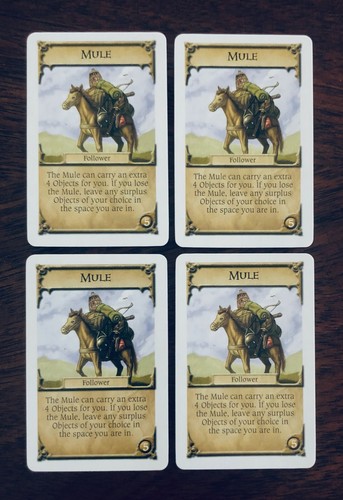 Talisman | Mule, Purchase Card x4 | Official Extra/Replacement Game ...
