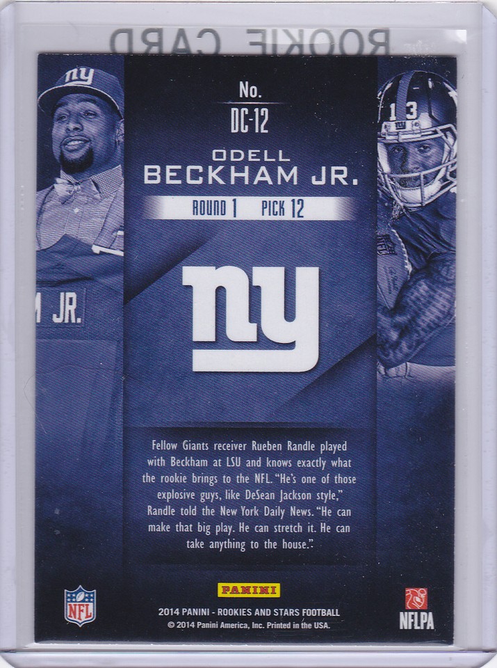 ODELL BECKHAM JR ROOKIE CARD 2014 Draft Class INSERT RC Football New ...