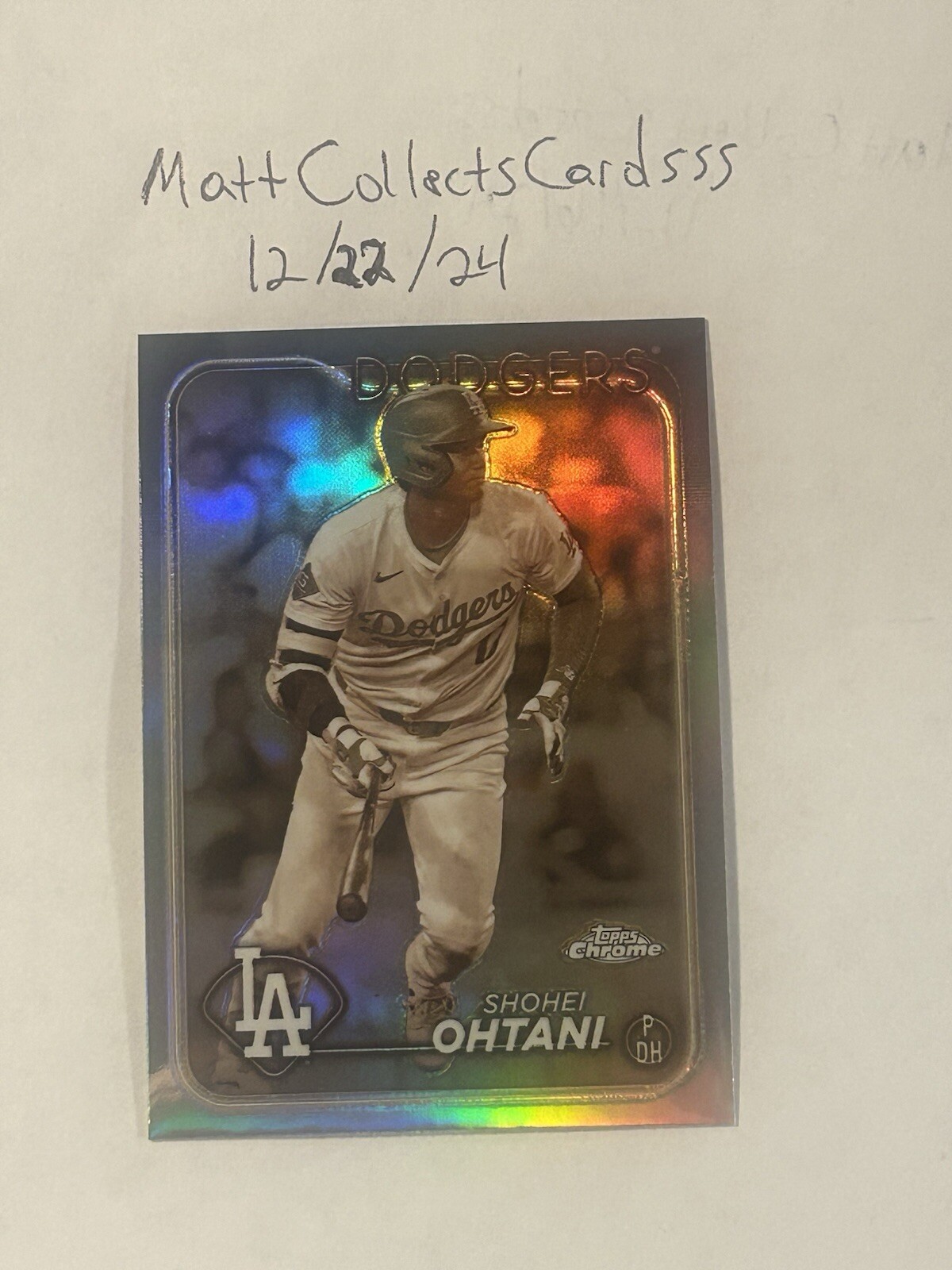 2024 Topps Chrome - #1 Shohei Ohtani - Sepia Refractor - 2024 MVP ...