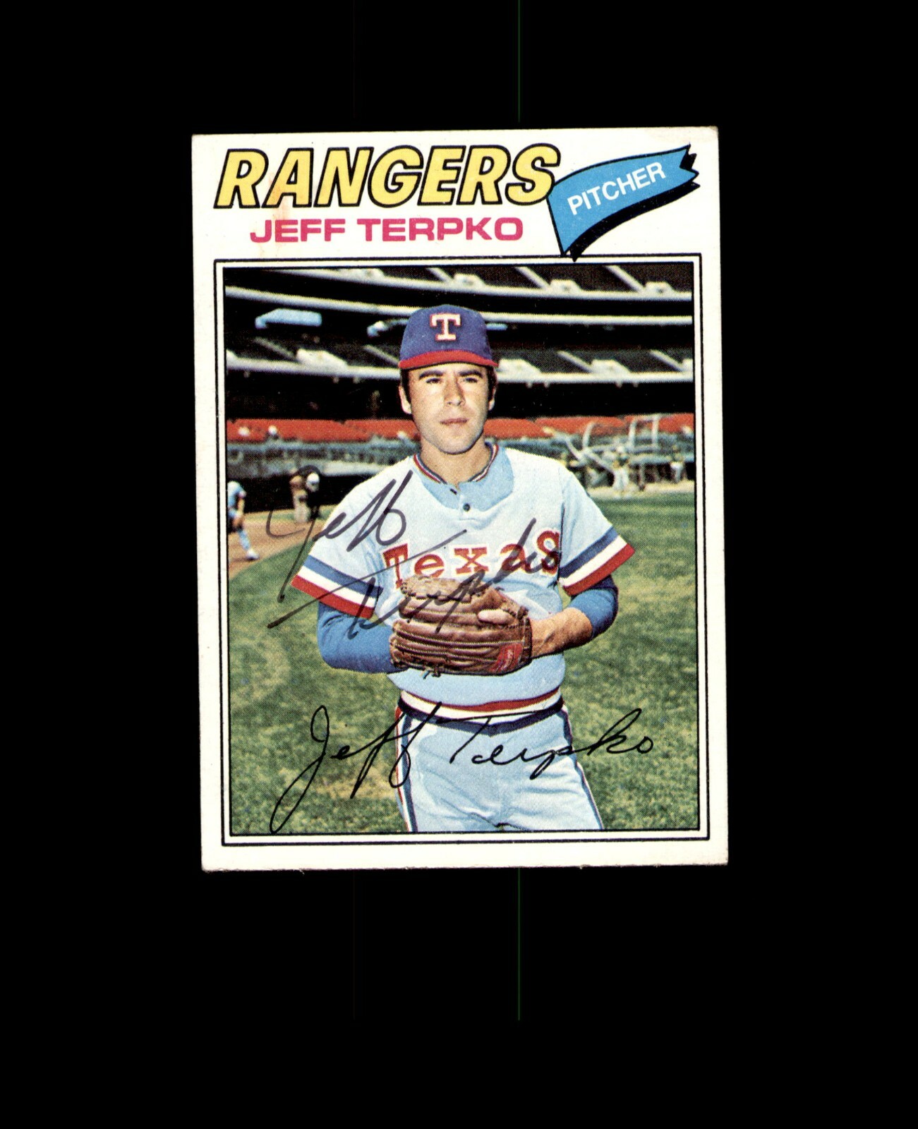JEFF TERPKO SIGNED TOPPS BASEBALL CARD AUTO 1977 #137 TEXAS RANGERS | eBay