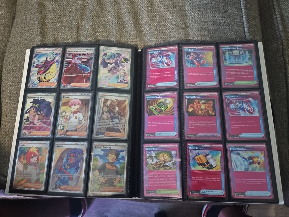 Pokemon Binder Lot Of Sword & Shield, Scarlet & Violet, Mega Evolution ...