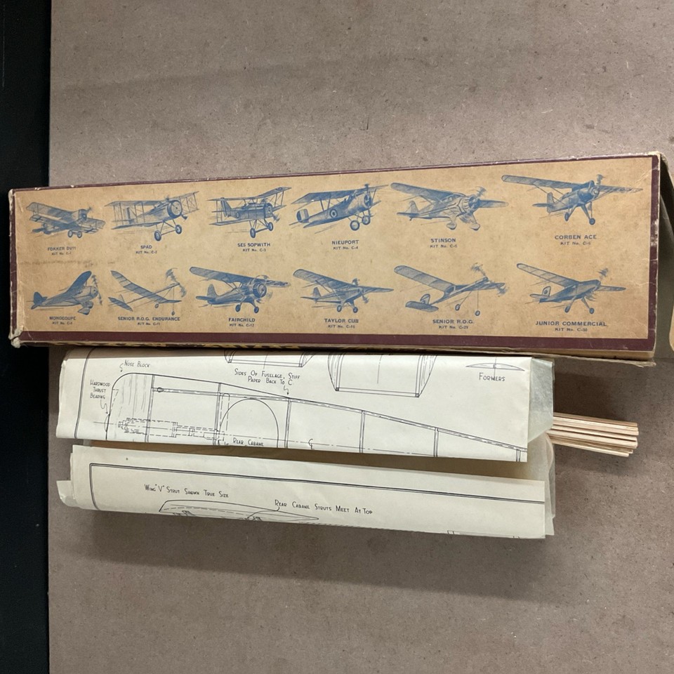 Megow Speedy Flying Models Nieuport Kit C4 Precision Planned | eBay